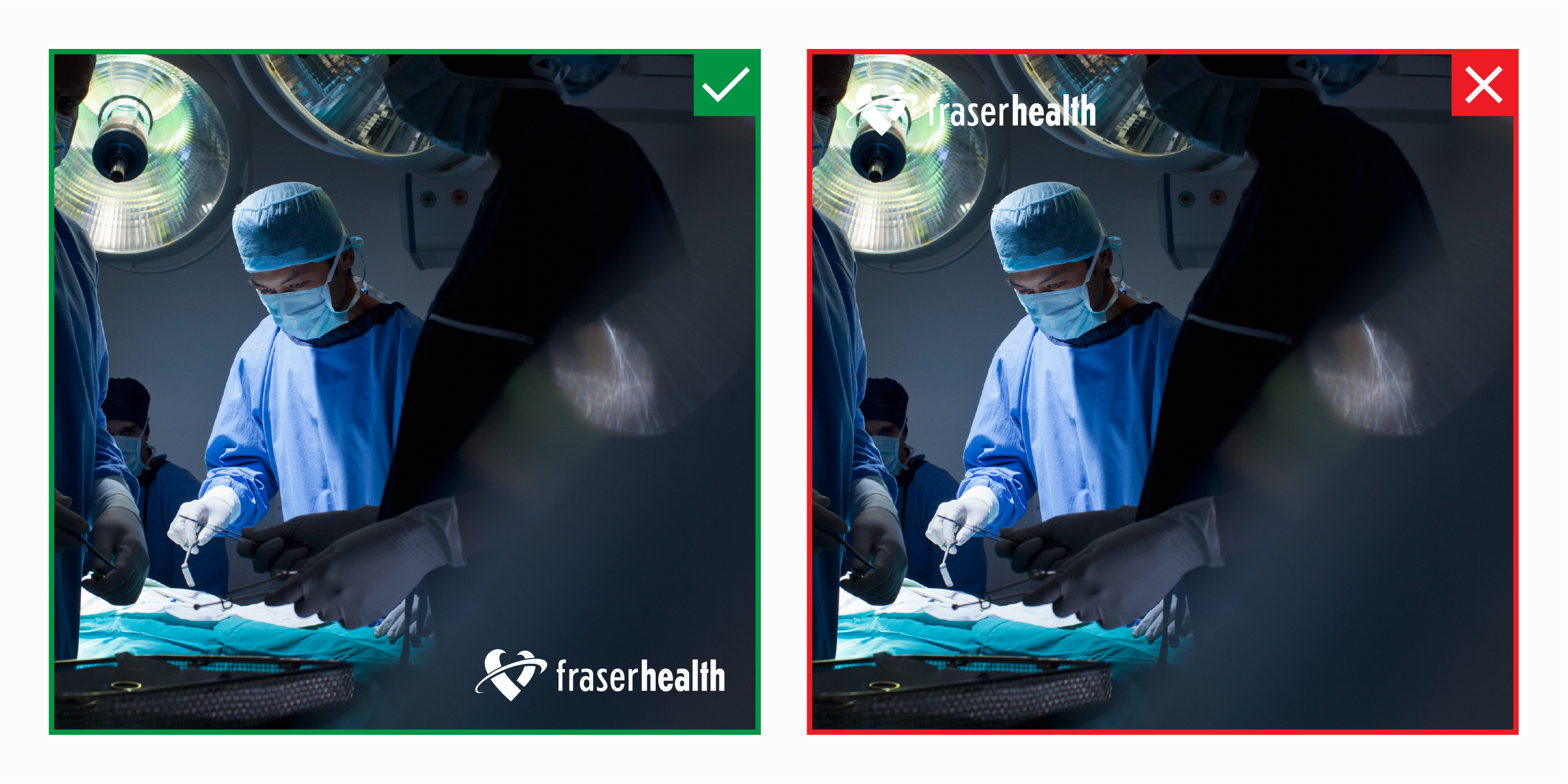 Logo use with photo and video - Fraser Health Authority